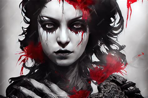 Sexy Vampire Girl Art