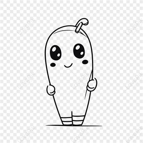 귀여운 작은 야채 개요 스케치의 연필 드로잉 벡터개요 예술선 그리기 Png 일러스트 무료 다운로드 Lovepik