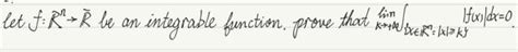 Solved Let Frn→rˉ Be An Integrable Function Prove That