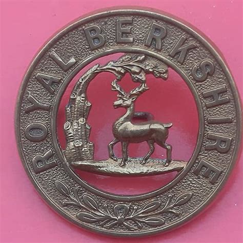 The Royal Berkshire Regiment Gilding Metal Helmet Plate Centre