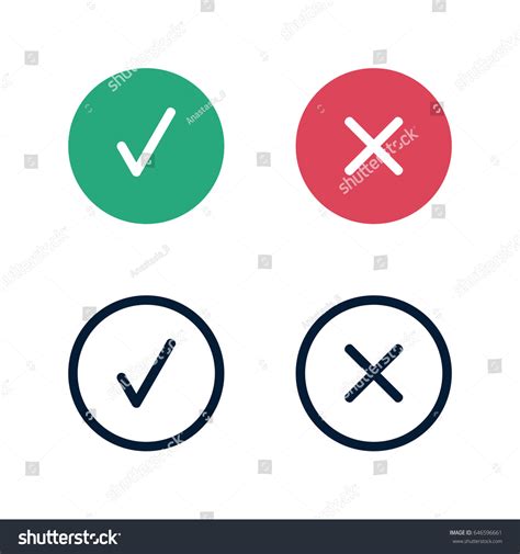 Check Box Symbols Vector Illustration Stock Vector Shutterstock