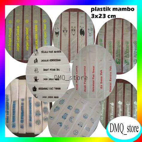 Jual Plastik Es Mambo 3x23cm 2000 Pcs Plastik Es Lilin Plastik