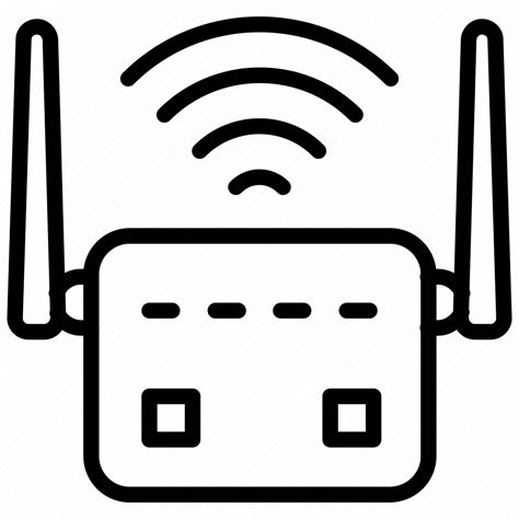 Router Wifi Connection Modem Device Wireless Wlan Icon Download