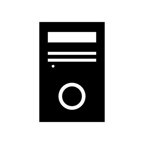 Computer Case Icon On White Background 43045290 Vector Art At Vecteezy