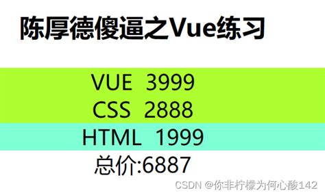 使用vue实现计算总价，再次点击即可取消vue 选择列表计算总价 Csdn博客