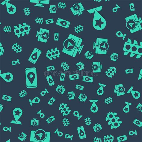 Set Monitor With Location Marker Map Pointer With Star City Map Navigation And Traffic Light