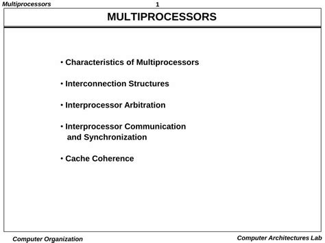 pdf multiprocessors multiprocessors · multiprocessors