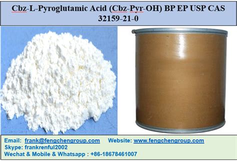 Ácido Cbz L Piroglutámico Cbz Pyr Oh Bp Ep Usp Cas 32159 21 0
