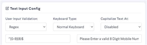 Regex Validation For Custom Length Digits
