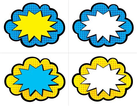 Superhero Blank Bubbles
