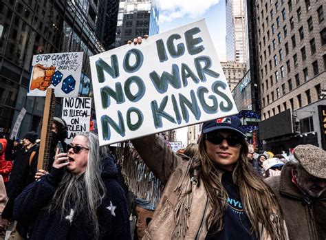 See No Kings Protest In Manhattan Nyc