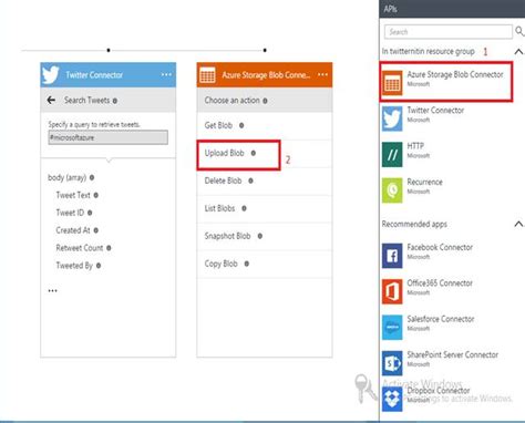 Get Twitter Account Connected Into Microsoft Azure Blob Storage Live