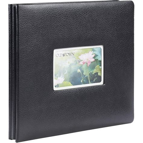 Old Town Bonded Leather Scrapbook 12x12 Pebbled Black Album