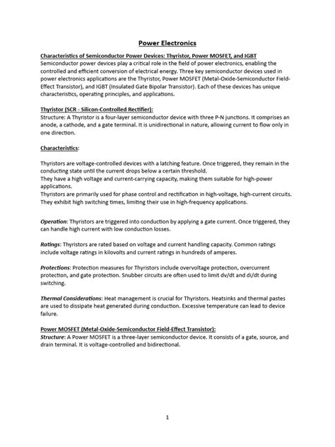 Power Electronics Sem5 Pdf Power Inverter Rectifier
