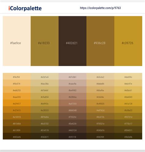 1 Latest Color Schemes With Luxor Gold And Nugget Color Tone