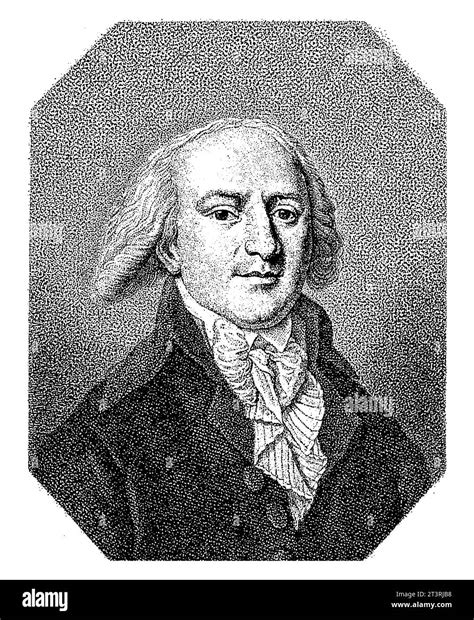 Portret Van Antoine Francois De Fourcroy Karl Traugott Riedel 1819 Vintage Engraved Stock