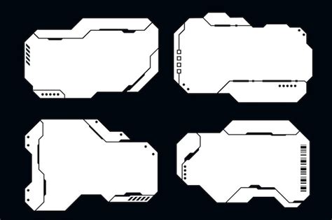 Premium Vector Vector Interface Futuristic Hud Technology Cyberpunk Design Technology Hitech