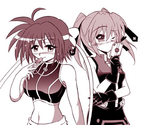 Subaru Nakajima Teana Lanster And Cross Mirage Lyrical Nanoha And 1
