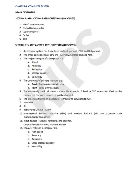 Ch 1computer System Pdf