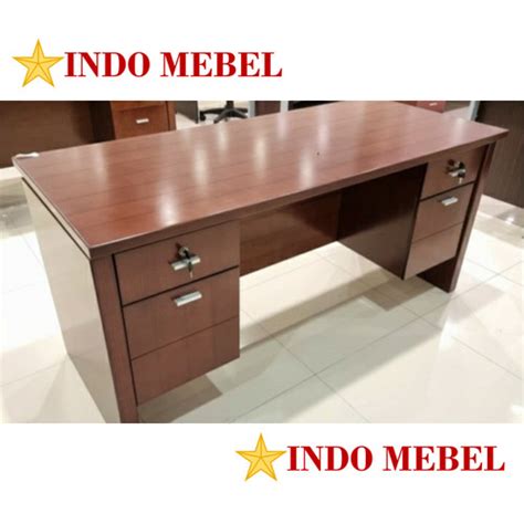 Jual Meja Tulis Kantor Meja Kerja Direktur Biro Kayu At Home Kota Makassar CV INDO MEBEL