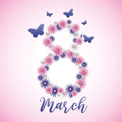 Premium Vector Happy Womens Day Card