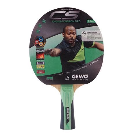 Gewo Schläger Cs Energy Carbon Racket Ping Pong Depot