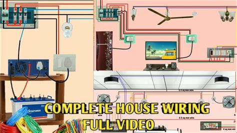 Electrical House Wiring Full Video With Inverter Connection
