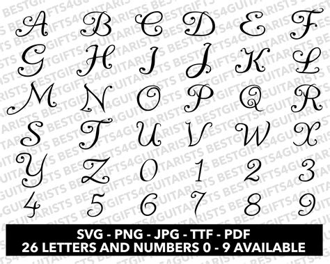 Curly Font Svg Curly Font Ttf Curly Letters Svg Png  Ttf Pdf