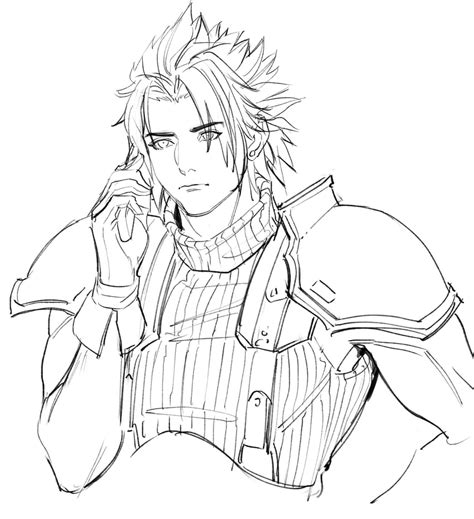 Zack Fair Final Fantasy And More Drawn By Oimo Oimkimn Danbooru