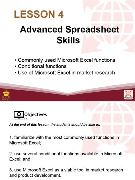 L5 Advanced Spreadsheet Skills Pdf Microsoft Excel Spreadsheet