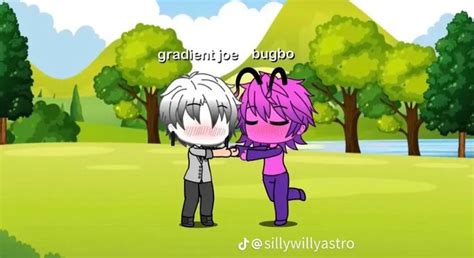 Sillywillyastro On Tiktok Gacha Bugbo And Gradient Joe😍🤤 Eye Drawing Tutorials Fan Art