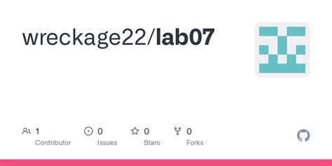github wreckage22 lab07