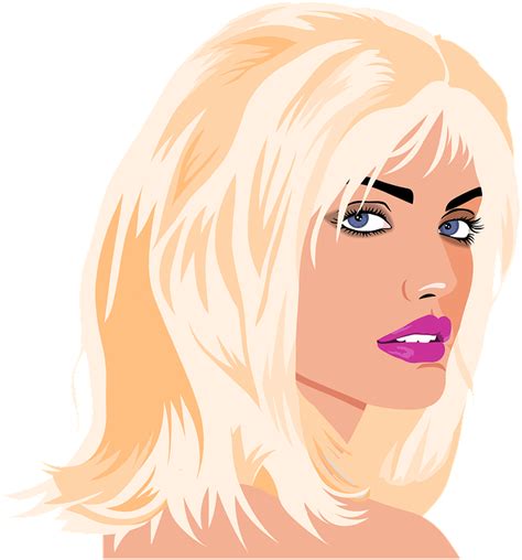 Download Portrait Blonde Woman Young Royalty Free Stock Illustration