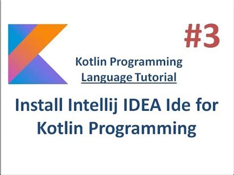 Kotlin Tutorial Install Intellij IDEA For Kotlin Programming YouTube