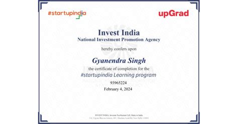 Gyanendra Singh On Linkedin Startup India Learning Program • Gyanendra