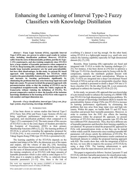 Pdf Enhancing The Learning Of Interval Type 2 Fuzzy Classifiers With