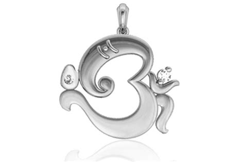 Buy Om Ganesh Gold Pendant Online In India At Best Price Jewelslane