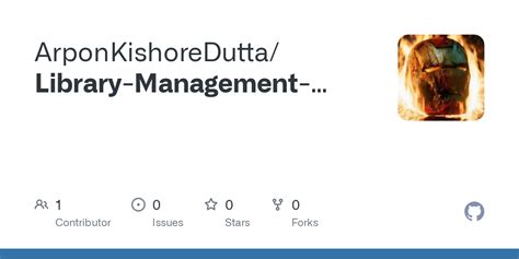 GitHub ArponKishoreDutta Library Management System