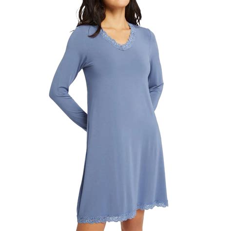 632 Modest Nightshirt With Shelf Bra Velvet Morning Muse Intimates
