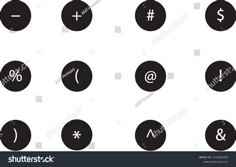 Special Character Symbols Punctuation Marks Other Stock Illustration