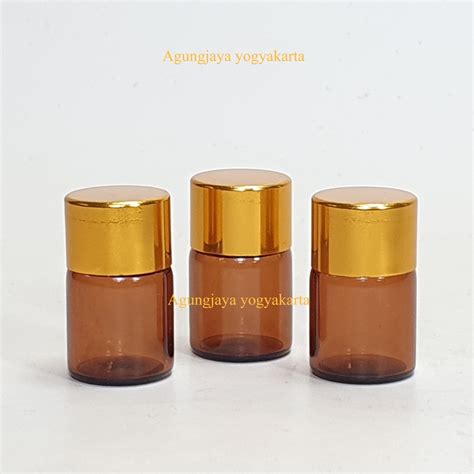 Jual Botol Kaca Mini 2 Ml Tabung Amber Botol Kaca Botol Kaca Mini