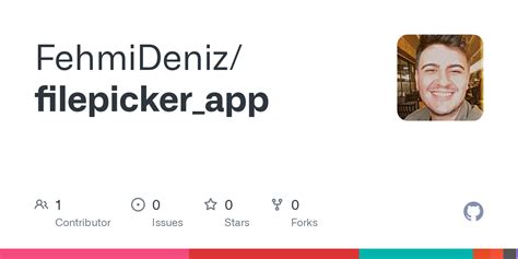 Github Fehmidenizfilepickerapp