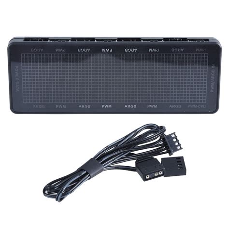 Lianxue Argb Pwm Case Fan Hub Controller Satas Power 8 Port Led Pc