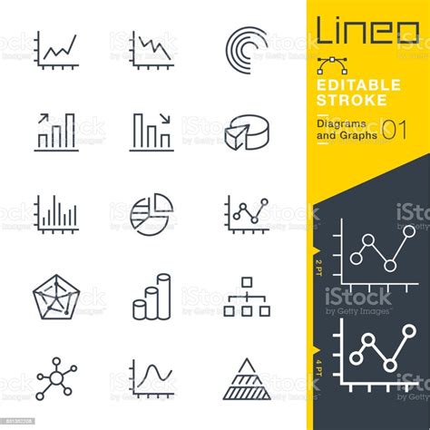 Lineo 편집 가능한 뇌졸중다이어그램 및 그래프 라인 아이콘 아이콘에 대한 스톡 벡터 아트 및 기타 이미지 아이콘 상징
