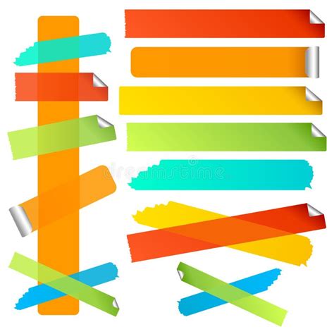 Scribbled Color Arrows Set Stock Vector Illustration Of Label Drawn