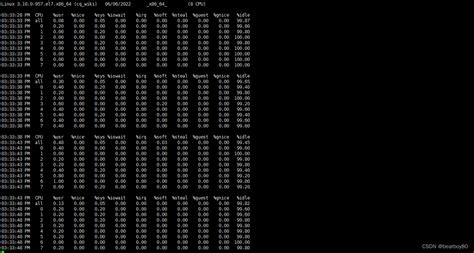 linux mpstat命令详解 centos8安装mpstat csdn博客