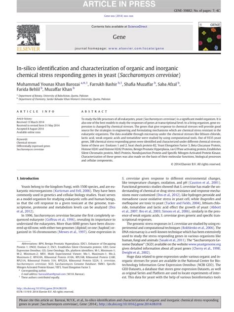 PDF In Silico Identification And Characterization Of Organic And