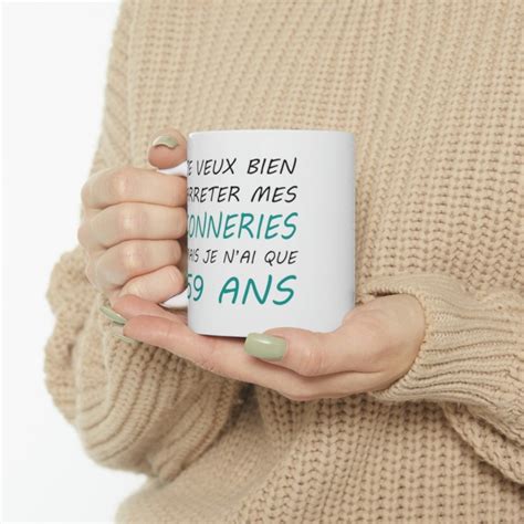 Mug Anniversaire ans Idée cadeau anniversaire homme ou femme Tasse original humour rigolo fun