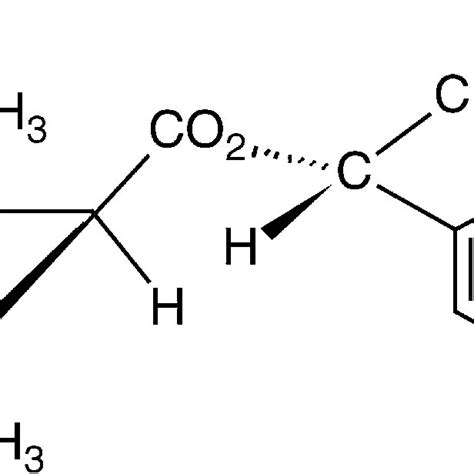 Structure Of Lambda Cyhalothrin C 23 H 19 Clf 3 No 3 Download