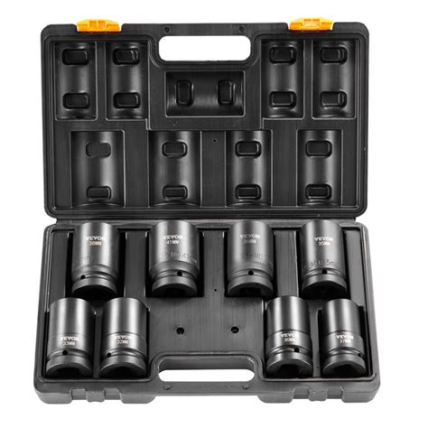 Vevor Impact Sockets Set 8pcs 6 Point 1 Drive Bit Ratchet Tool Kit